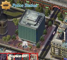 Frogface Modern Police Station - SimCity4 - World's BAT, MOD, LOT